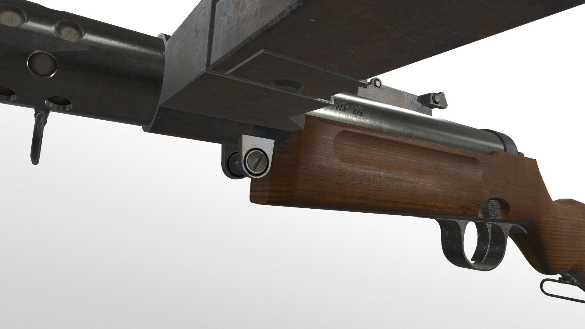 Assault rifle mp 28 3D model | CGTrader