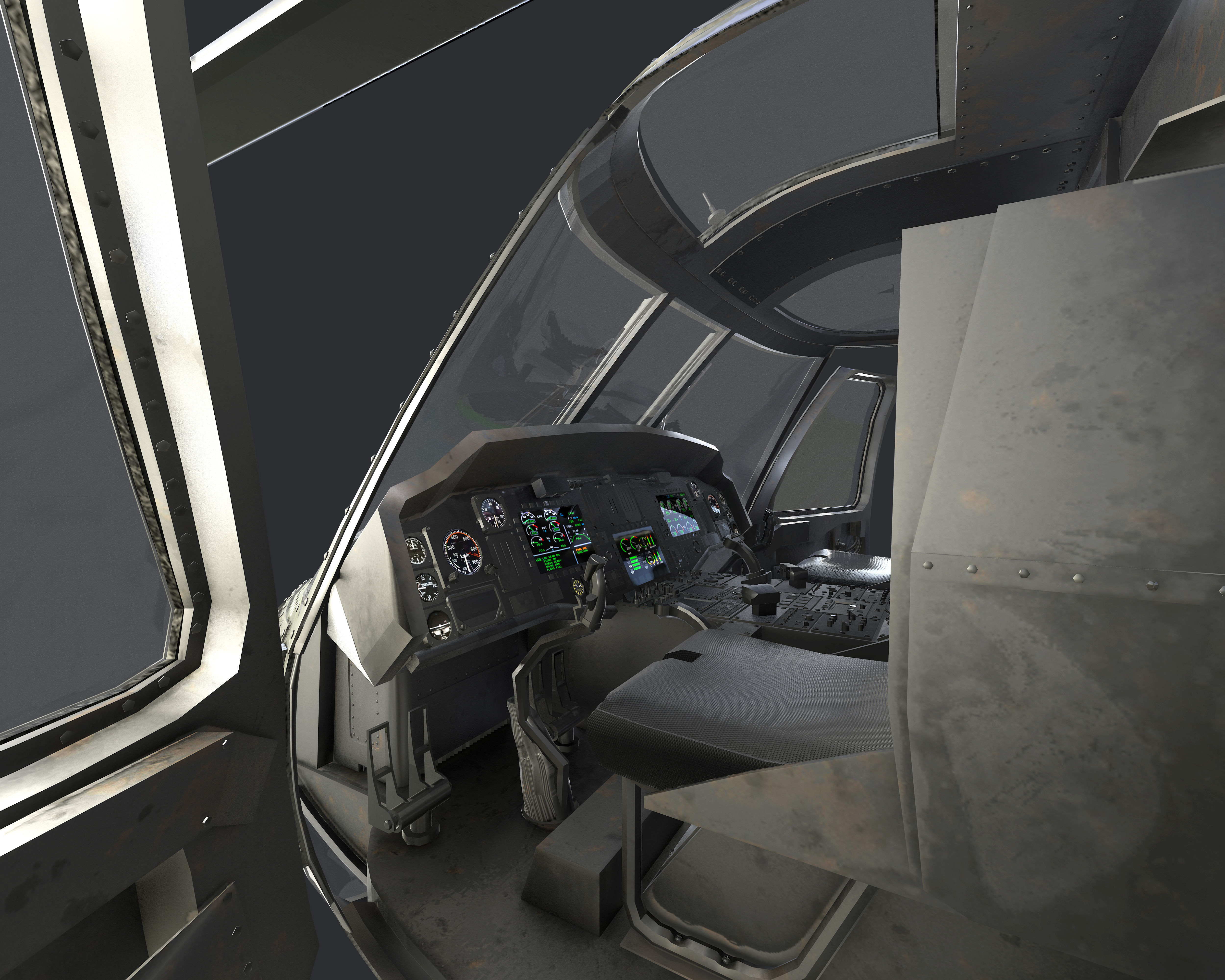 Sikorsky UH60 Black Hawk Helicopter EXTERIOR and INTERIOR 3D model ...