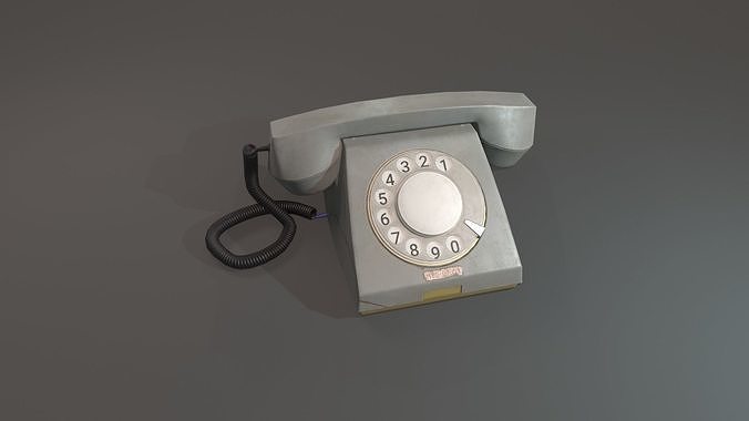 3D model Soviet phone VR / AR / low-poly | CGTrader