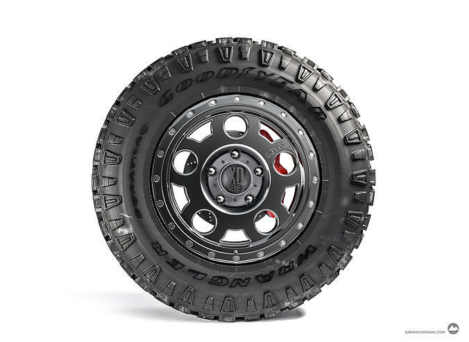 Wheel Disc KMC and protector 3D model | CGTrader