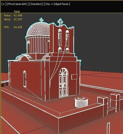 Greek church 3D model | CGTrader