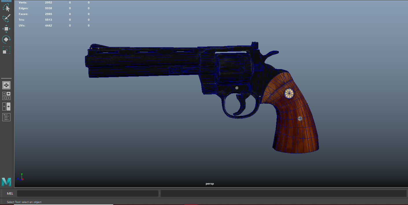 3D model Magnum Colt Python 357 VR / AR / low-poly | CGTrader