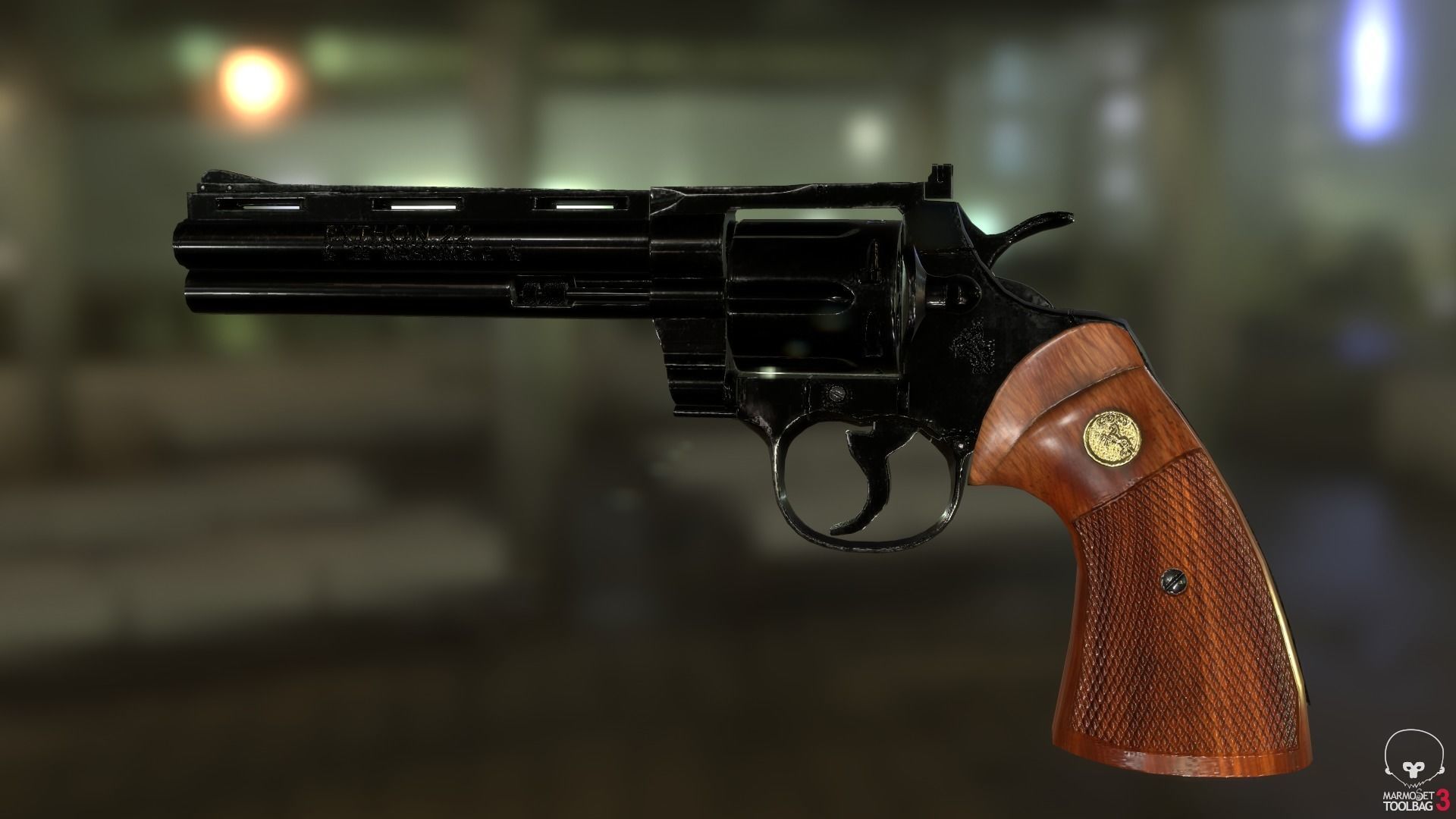 3D model Magnum Colt Python 357 VR / AR / low-poly | CGTrader