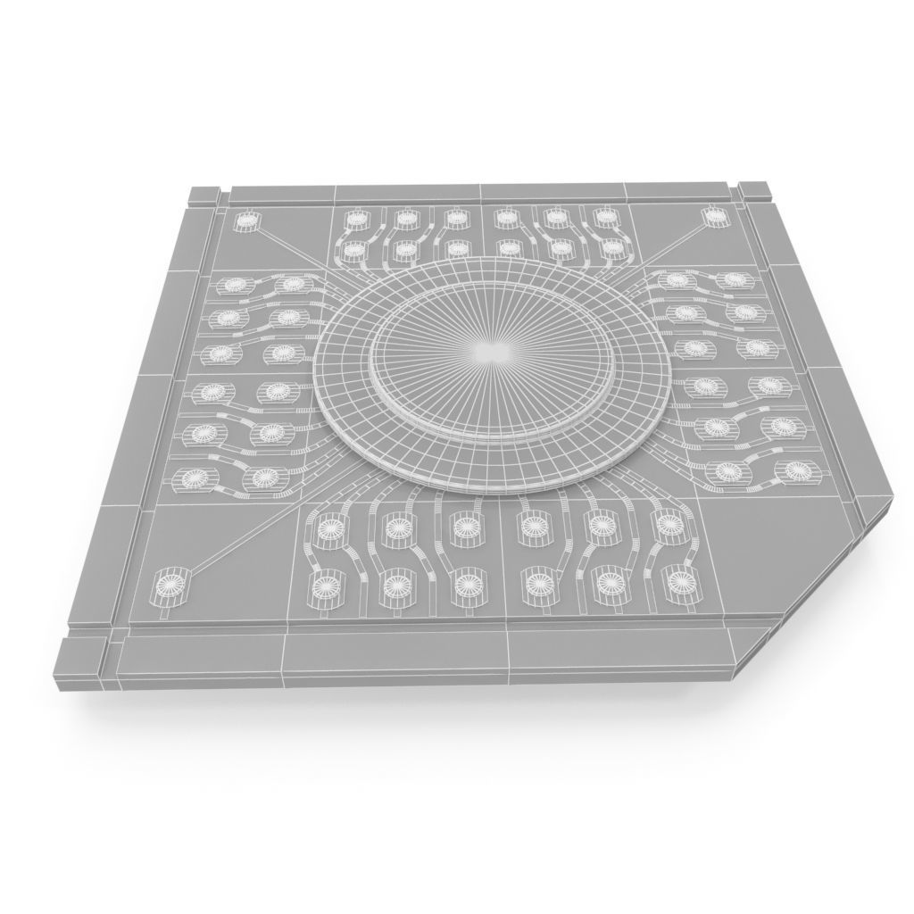 Vintage microchip 3D model | CGTrader