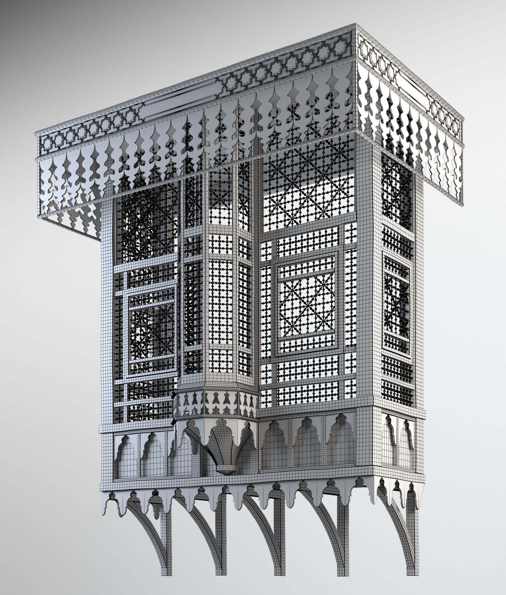Arabian Islamic Window-Mashrabiah 3D model | CGTrader