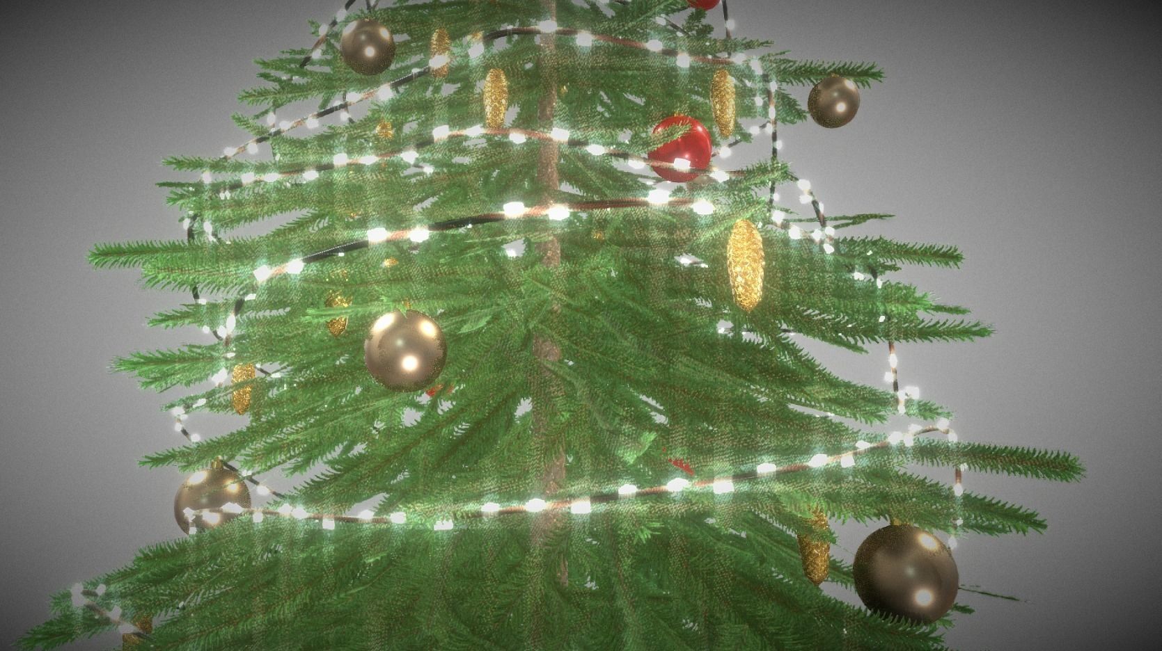 3D model Indoor Christmas Tree 2m VR / AR / low-poly | CGTrader