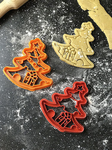 Christmas tree cookie cutter 3d print model 3D model 3D printable ...