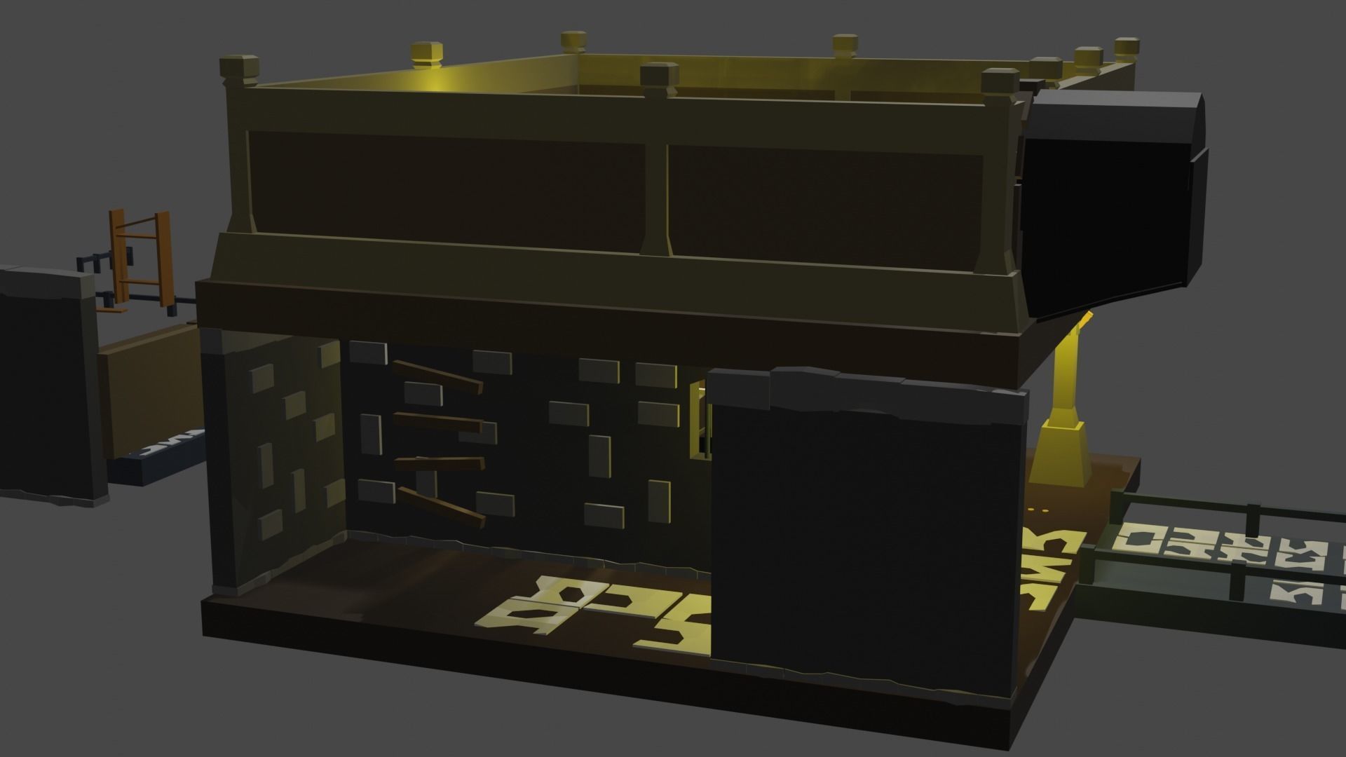 3D model low poly dungeon VR / AR / low-poly | CGTrader