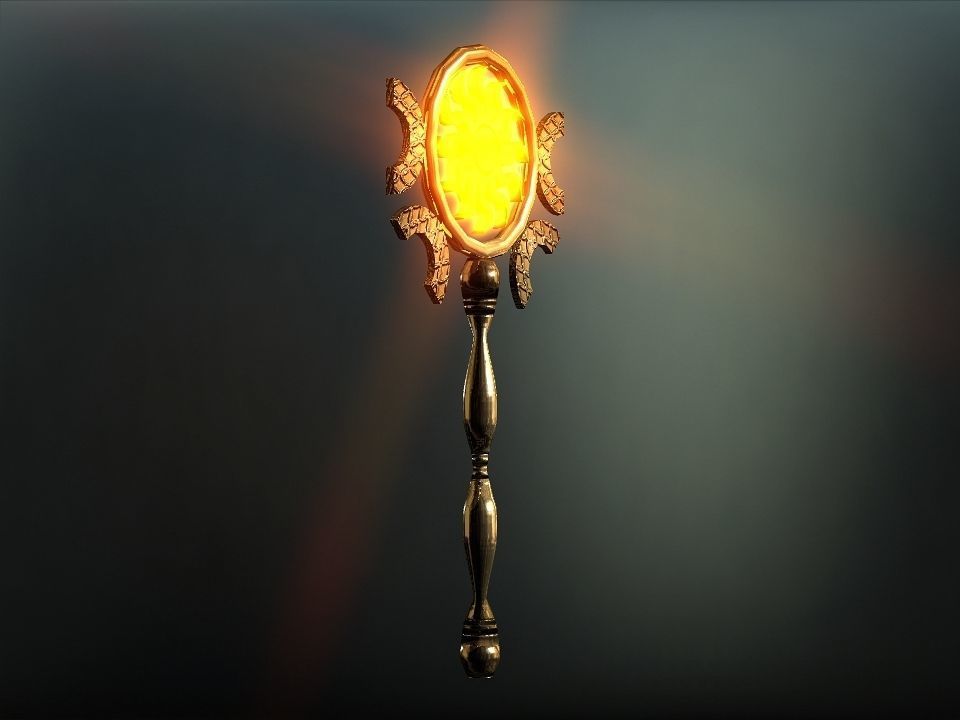 3D model Golden Moon Magic Wands Collection VR / AR / low-poly | CGTrader