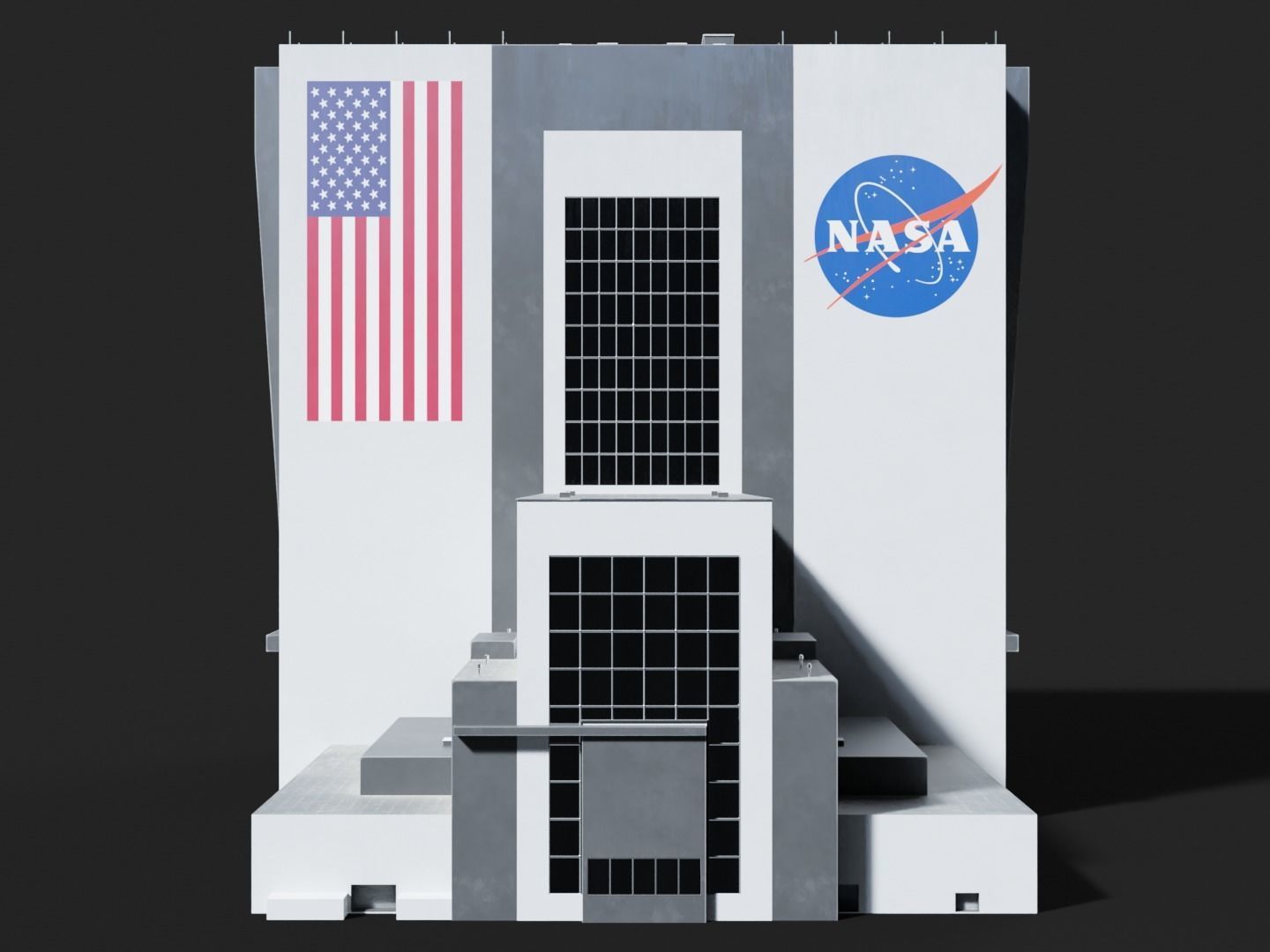 3D model NASA Vehicle Assembly Building VR / AR / low-poly | CGTrader