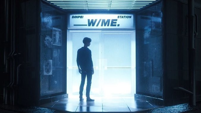 Cyberpunk Entrance 3D model animated rigged | CGTrader