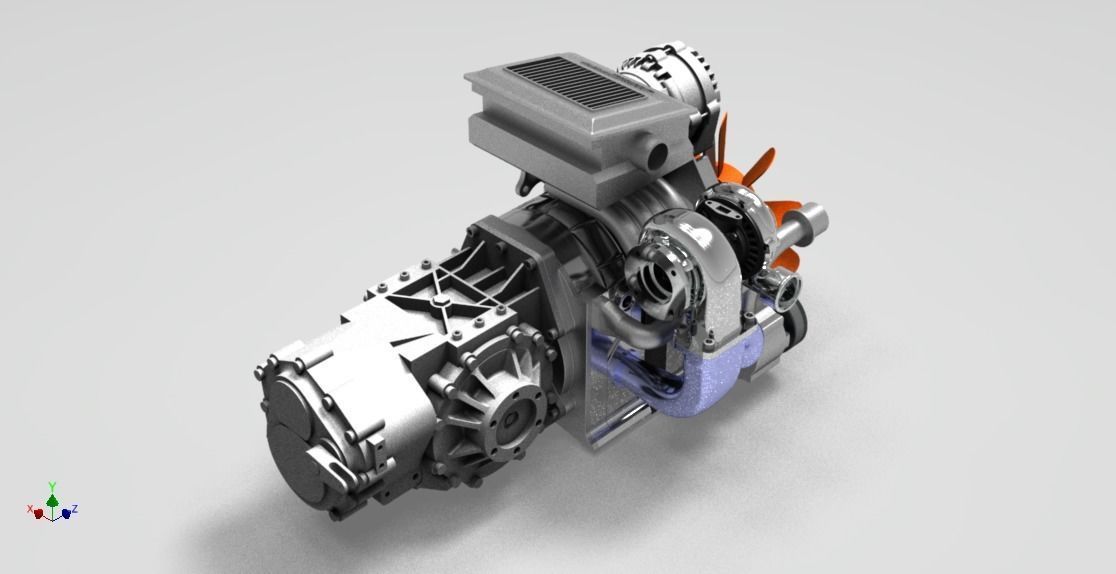 Wankel Engine 3D model 3D printable | CGTrader