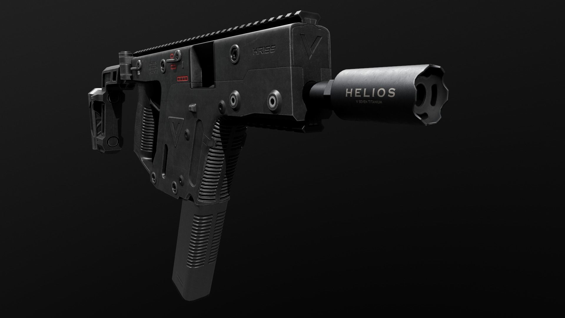 3D model V Seven Weapon Systems Helios Linear Compensator 45ACP VR / AR ...
