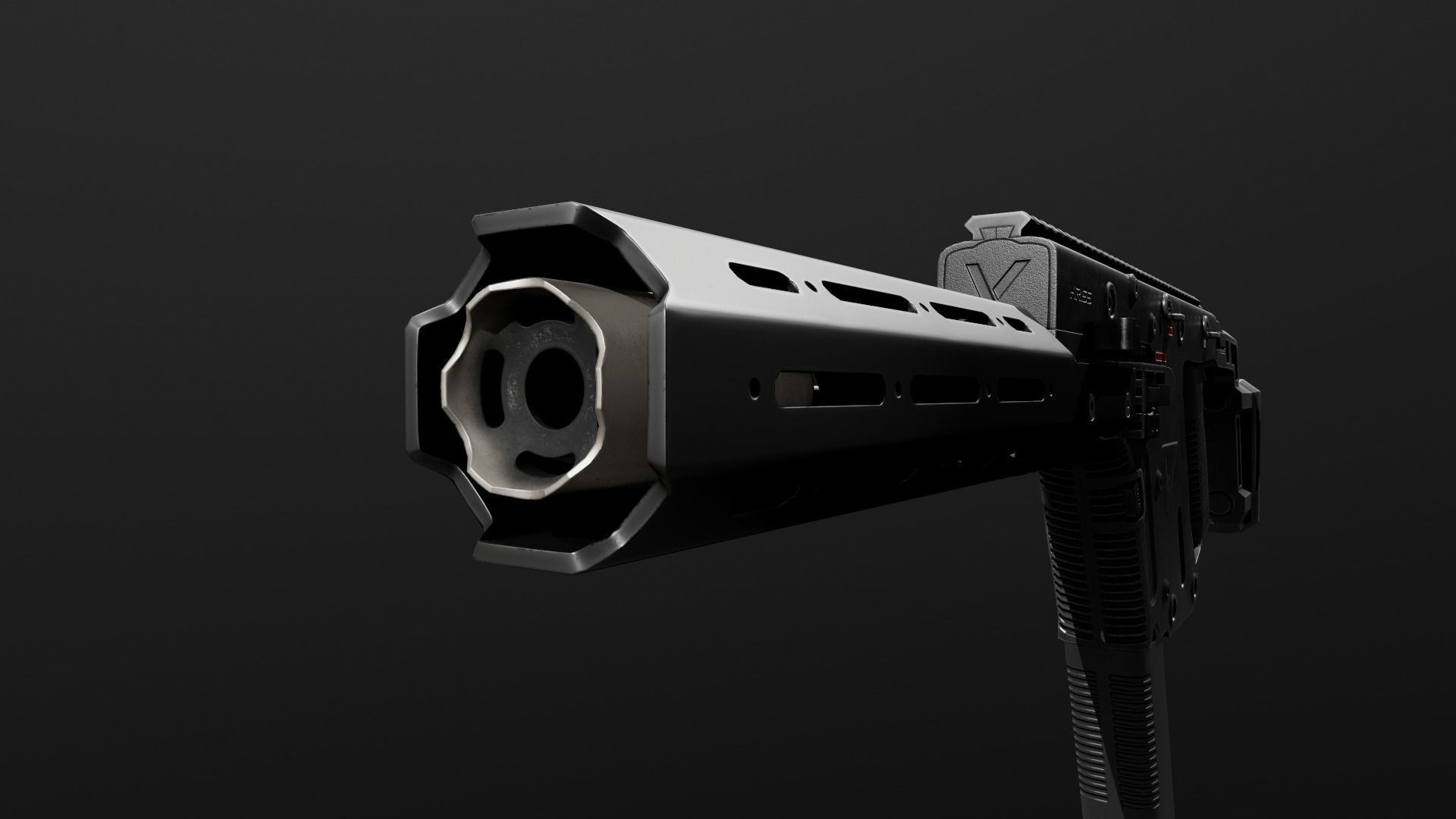 3D model V Seven Weapon Systems Helios Linear Compensator 45ACP VR / AR ...