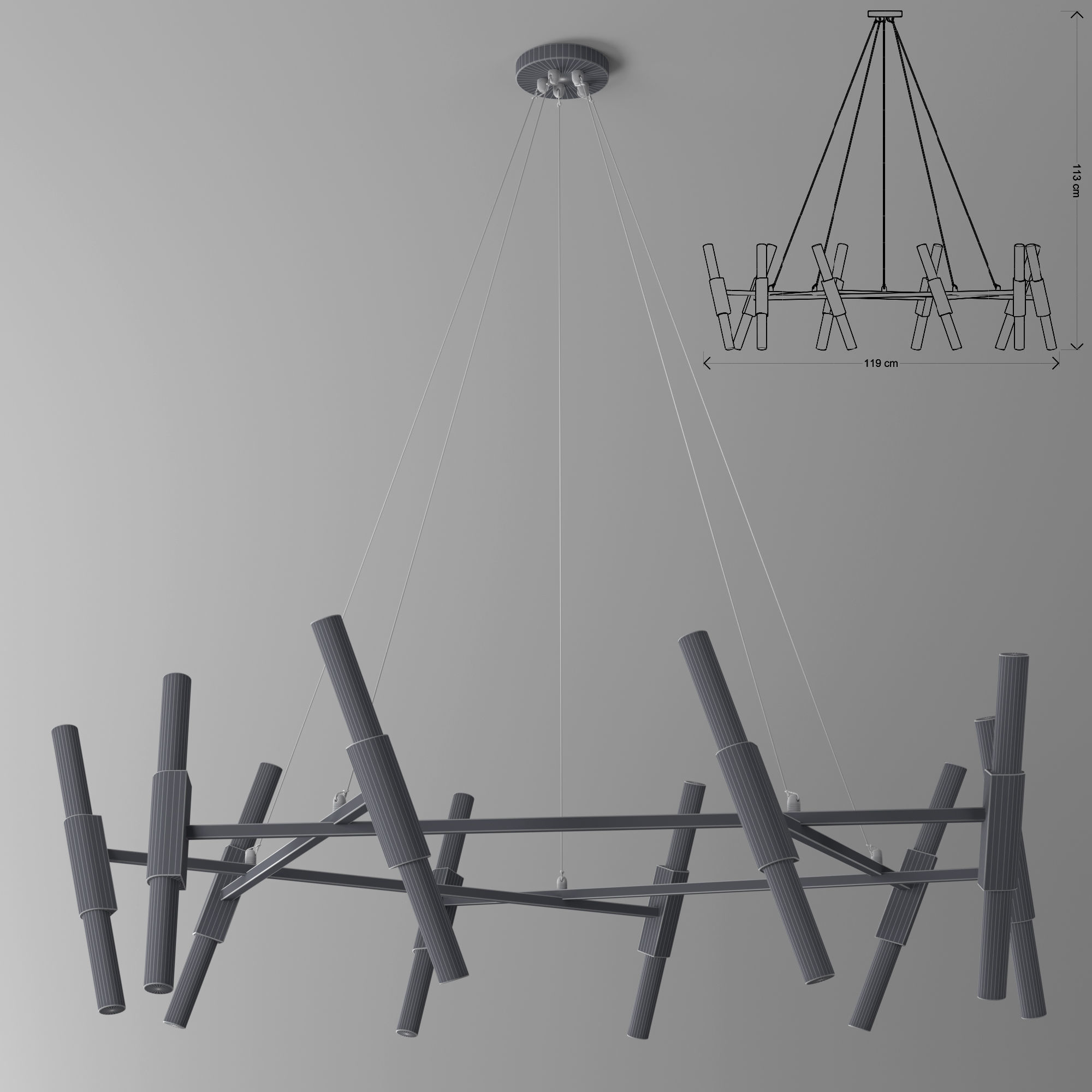 LX53 light 3D model | CGTrader