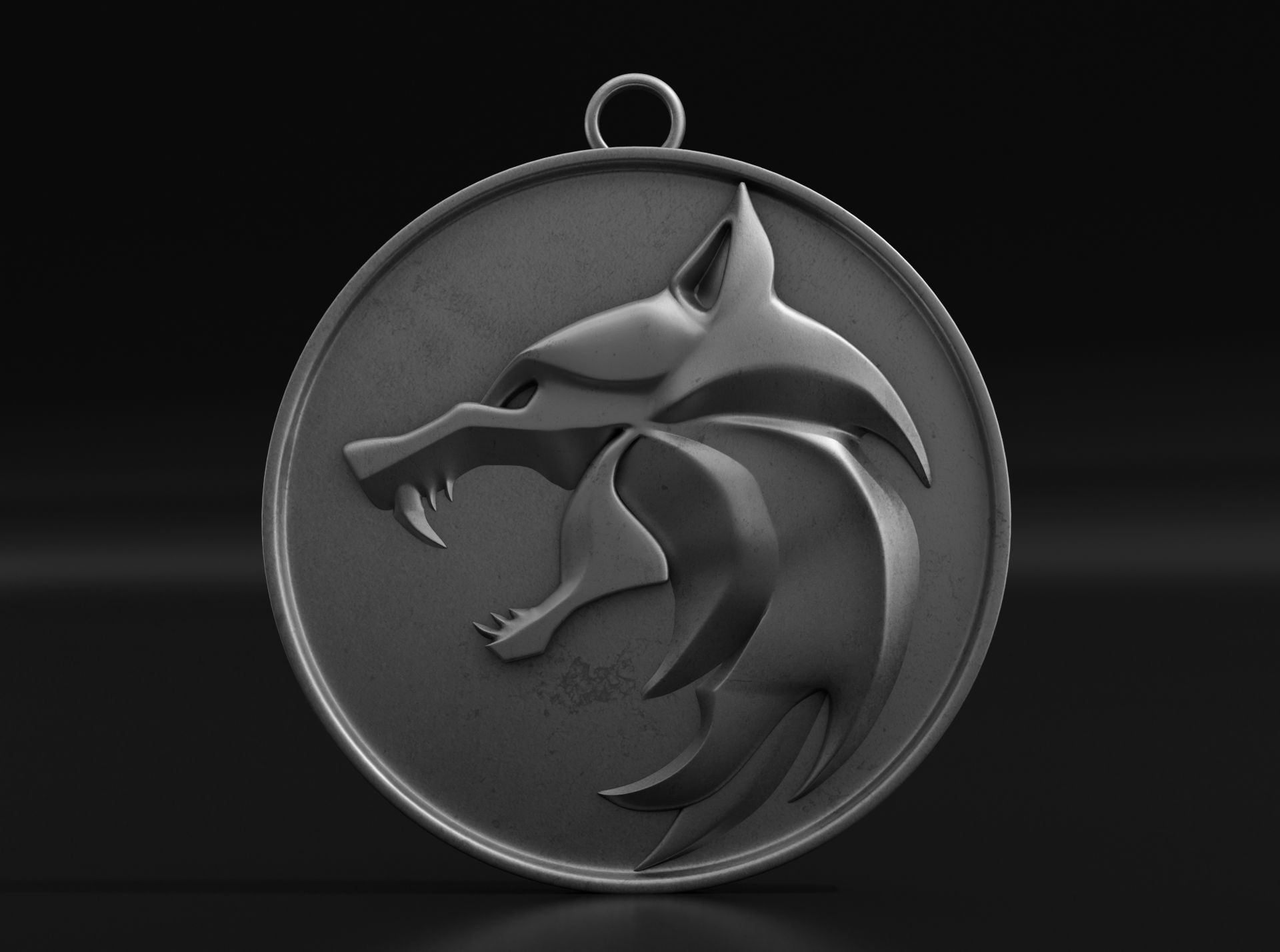 The Witcher medallion 3D model 3D printable | CGTrader
