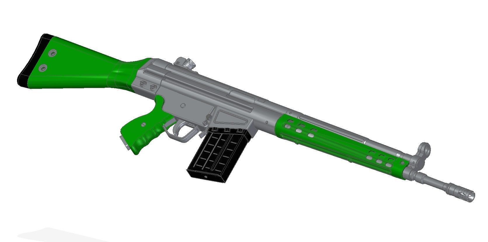 Heckler Koch G3 3D model | CGTrader