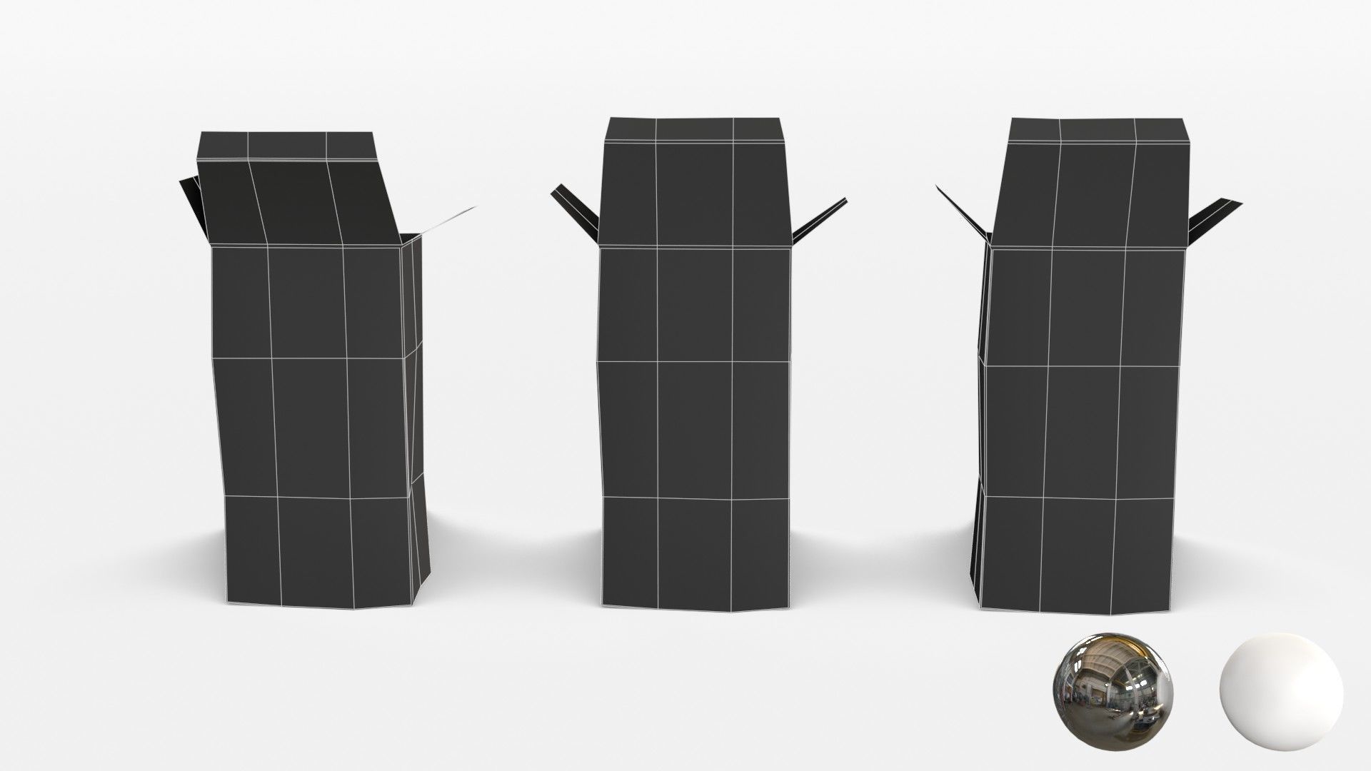 3D model US K-Ration boxes End War WWII - Dirty version VR / AR / low ...