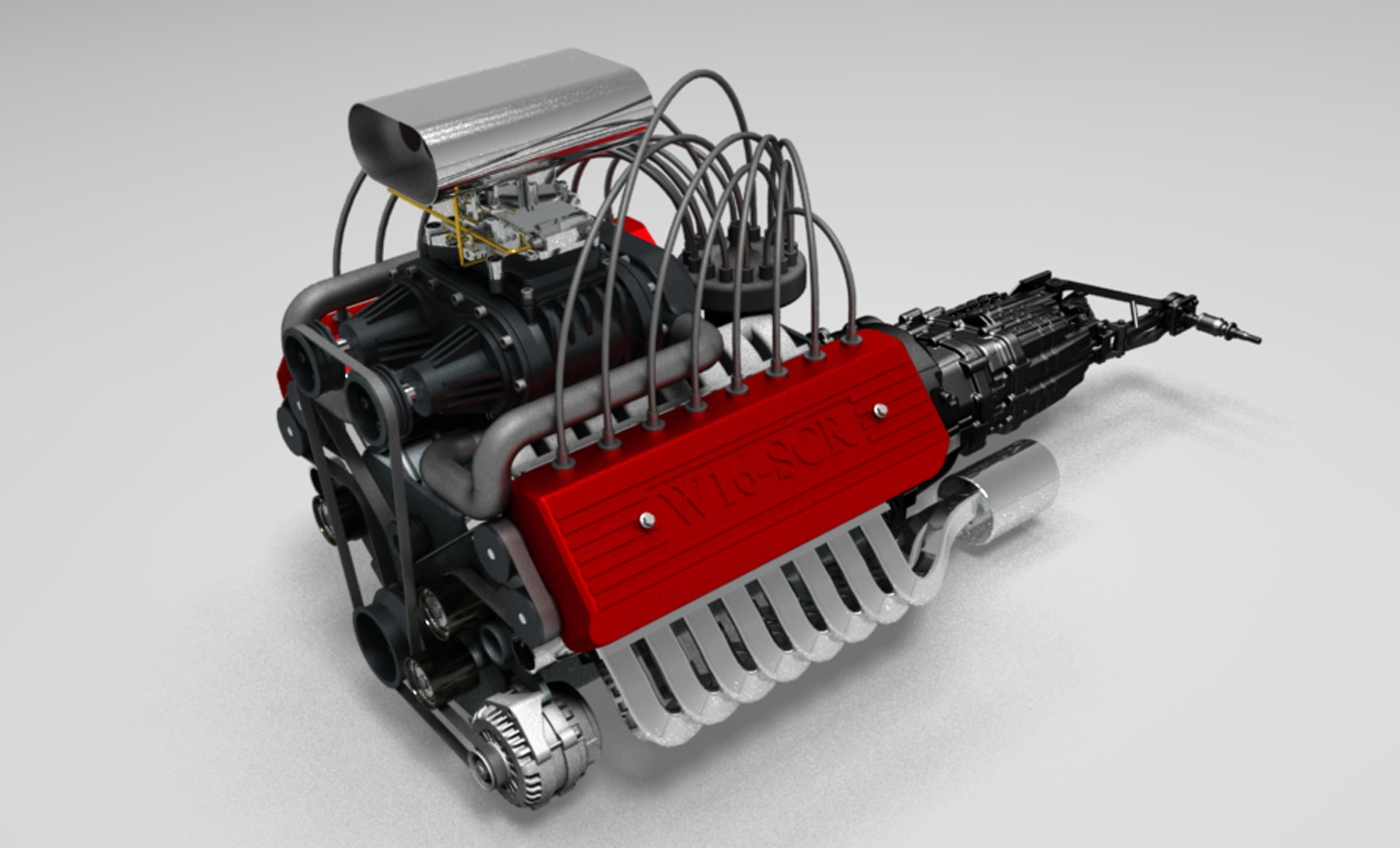 3D print model W16 Engine Muscle | CGTrader