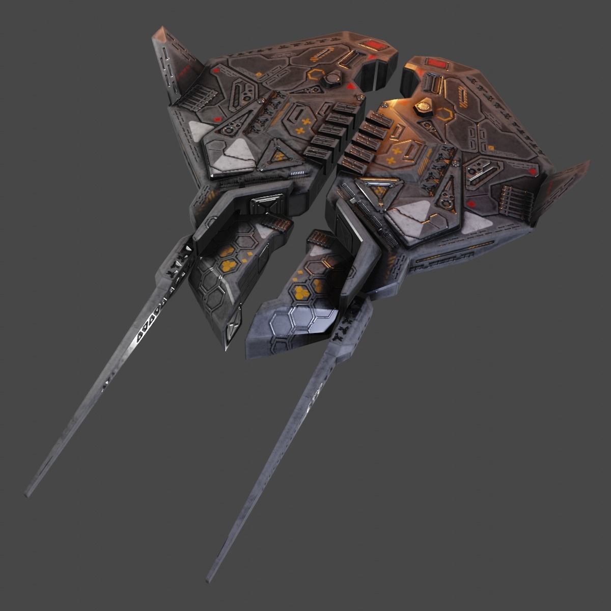 3D model Space Fighter VR / AR / low-poly | CGTrader