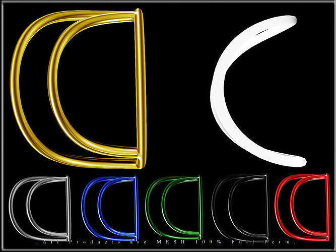 3D model Half Circle Metal - Curved VR / AR / low-poly | CGTrader