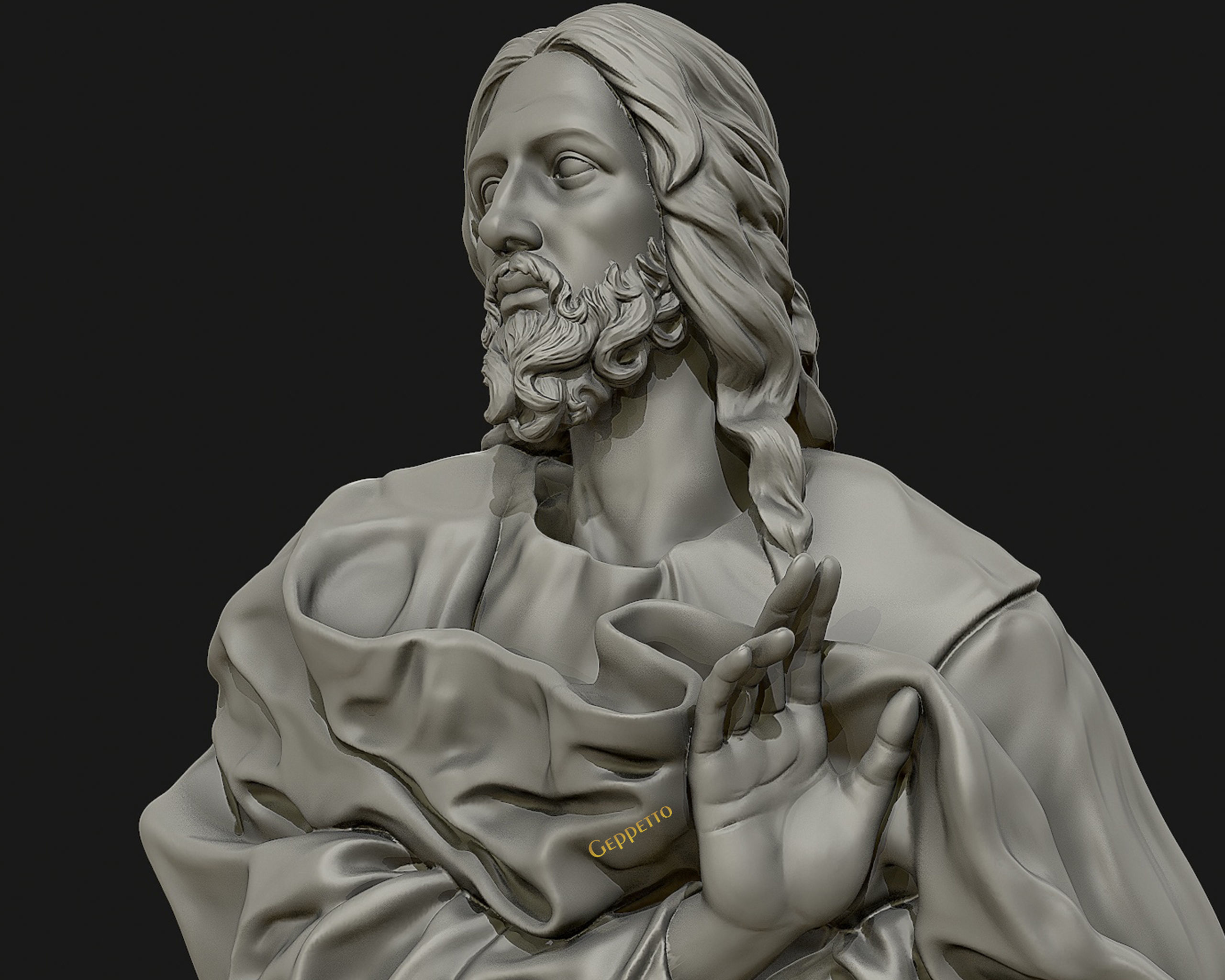 Jesus Christ Sculpture ready to 3D print 3D model 3D printable | CGTrader