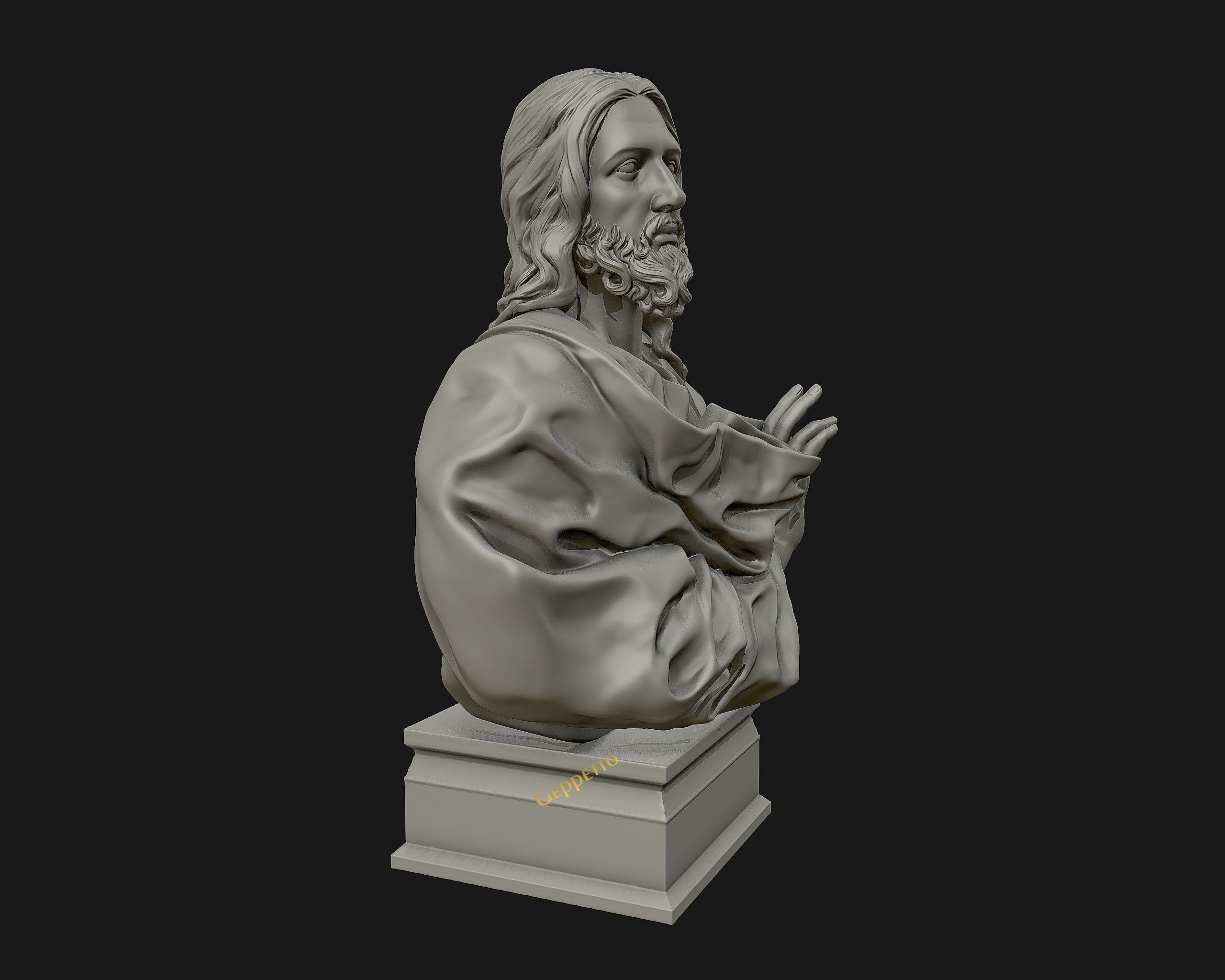 Jesus Christ Sculpture ready to 3D print 3D model 3D printable | CGTrader