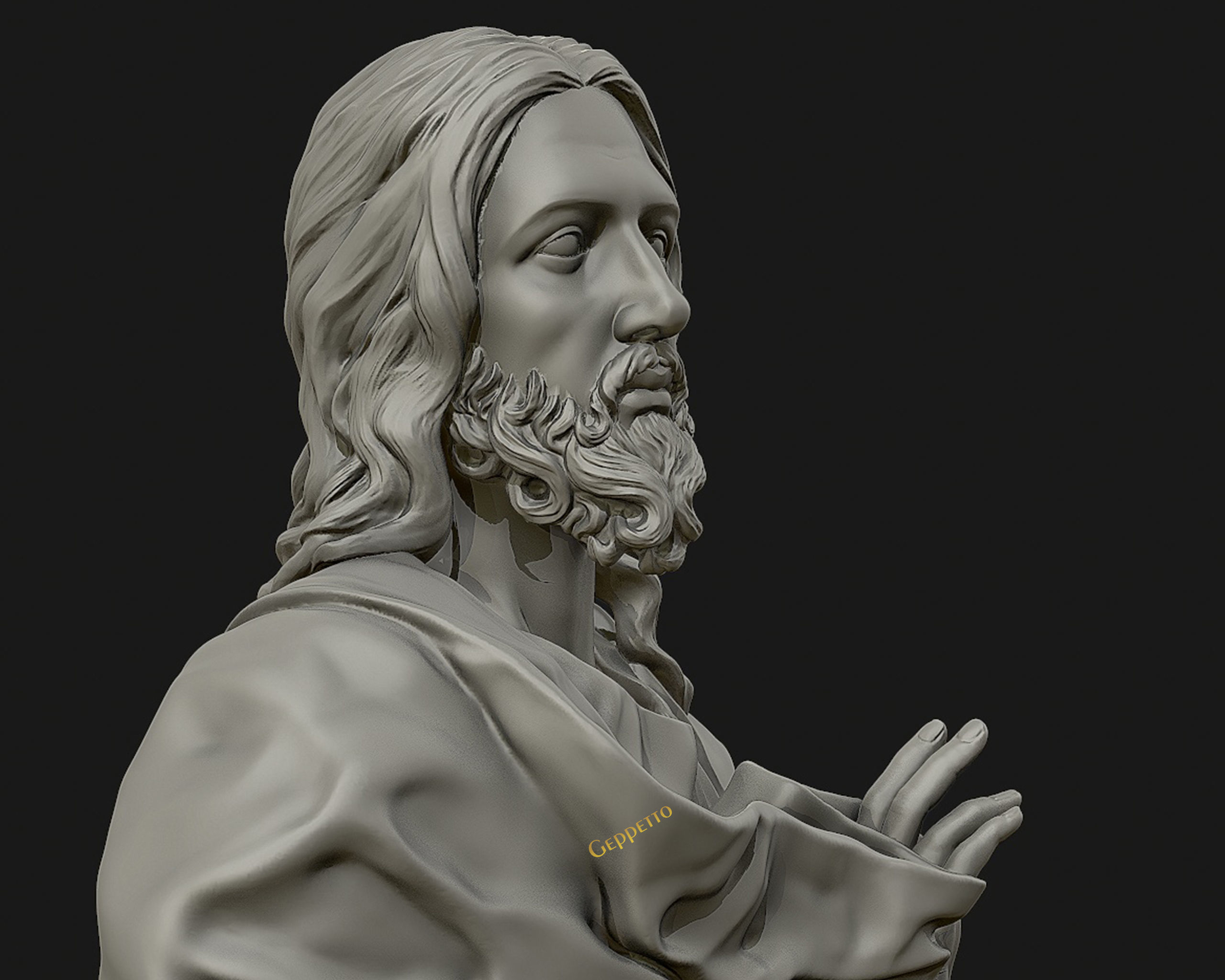 Jesus Christ Sculpture ready to 3D print 3D model 3D printable | CGTrader