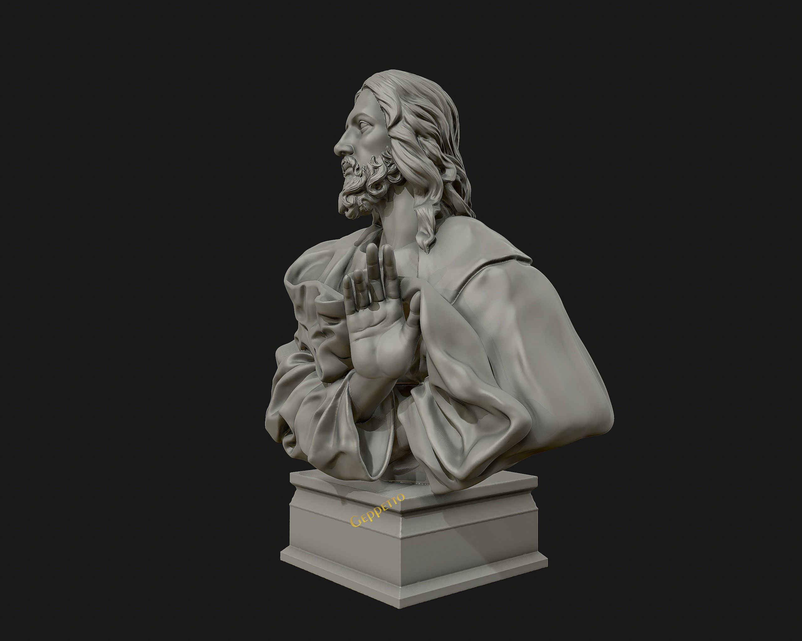 Jesus Christ Sculpture ready to 3D print 3D model 3D printable | CGTrader