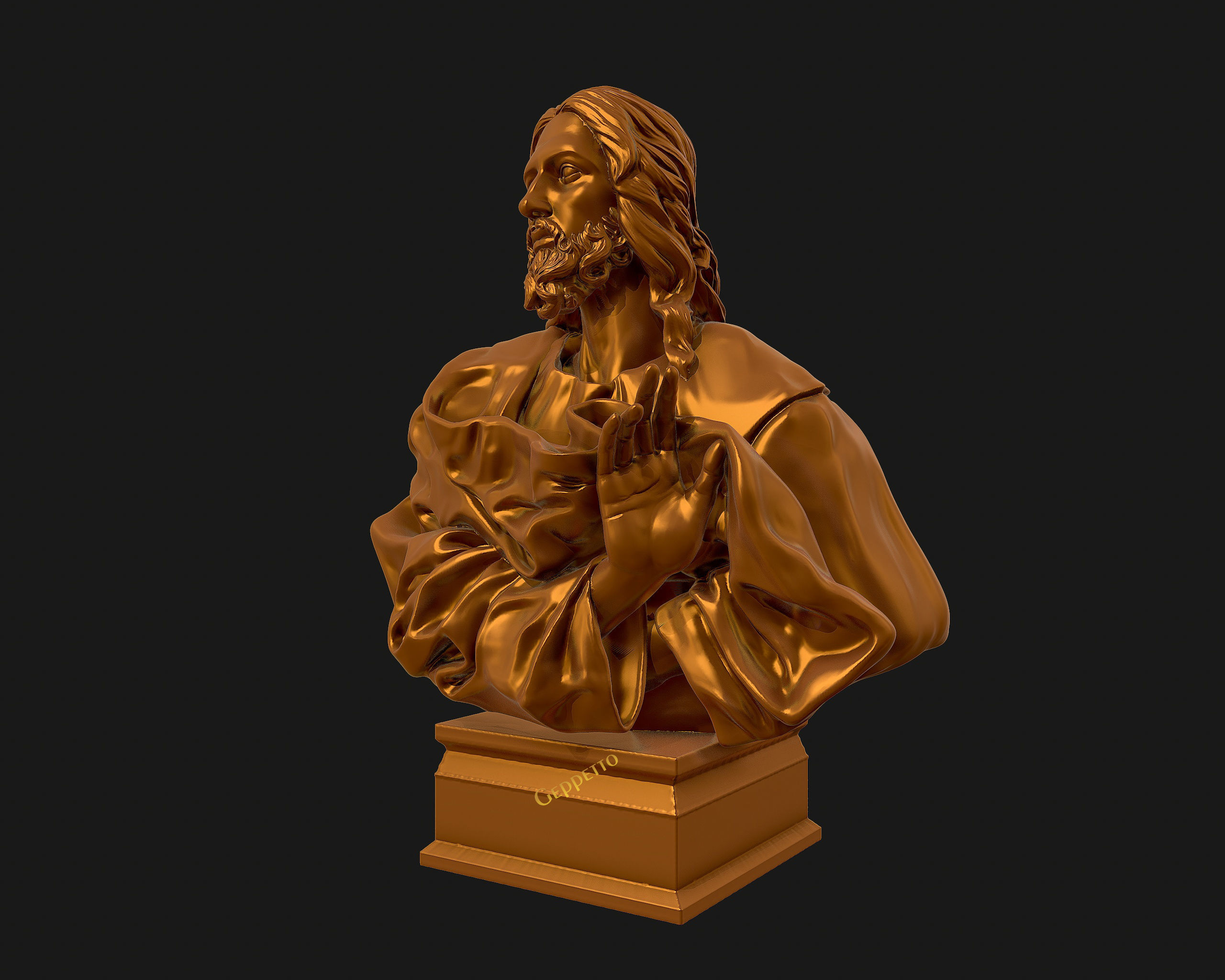 Jesus Christ Sculpture ready to 3D print 3D model 3D printable | CGTrader