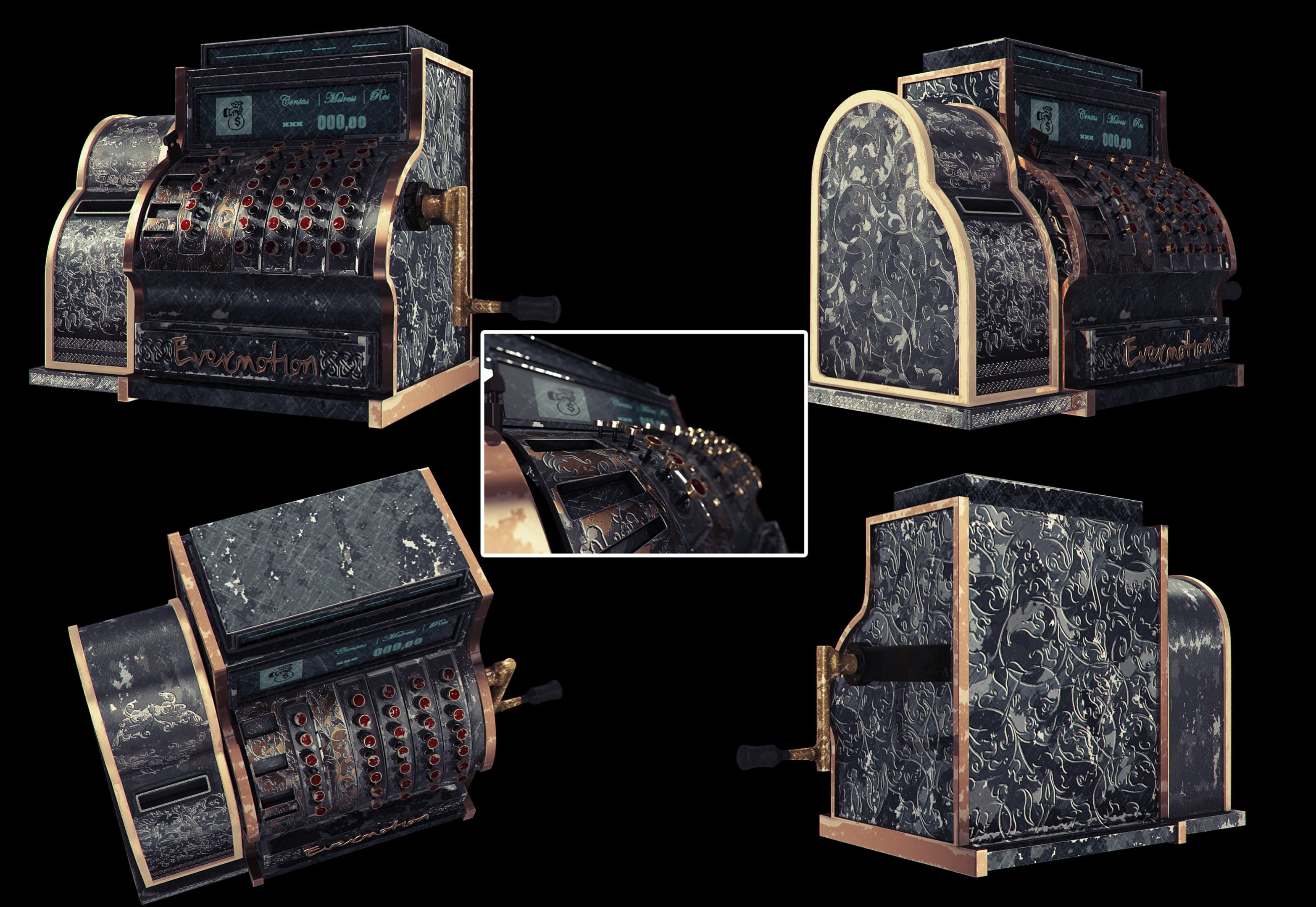 Las Vegas Casino Coin Machine free 3D model | CGTrader