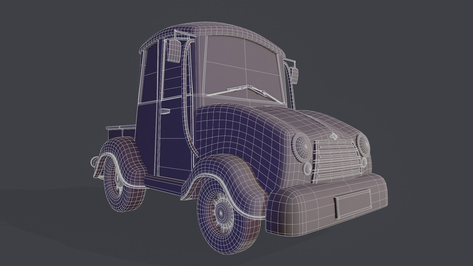 3D model Asset - Cartoons - Car - Truck VR / AR / low-poly | CGTrader