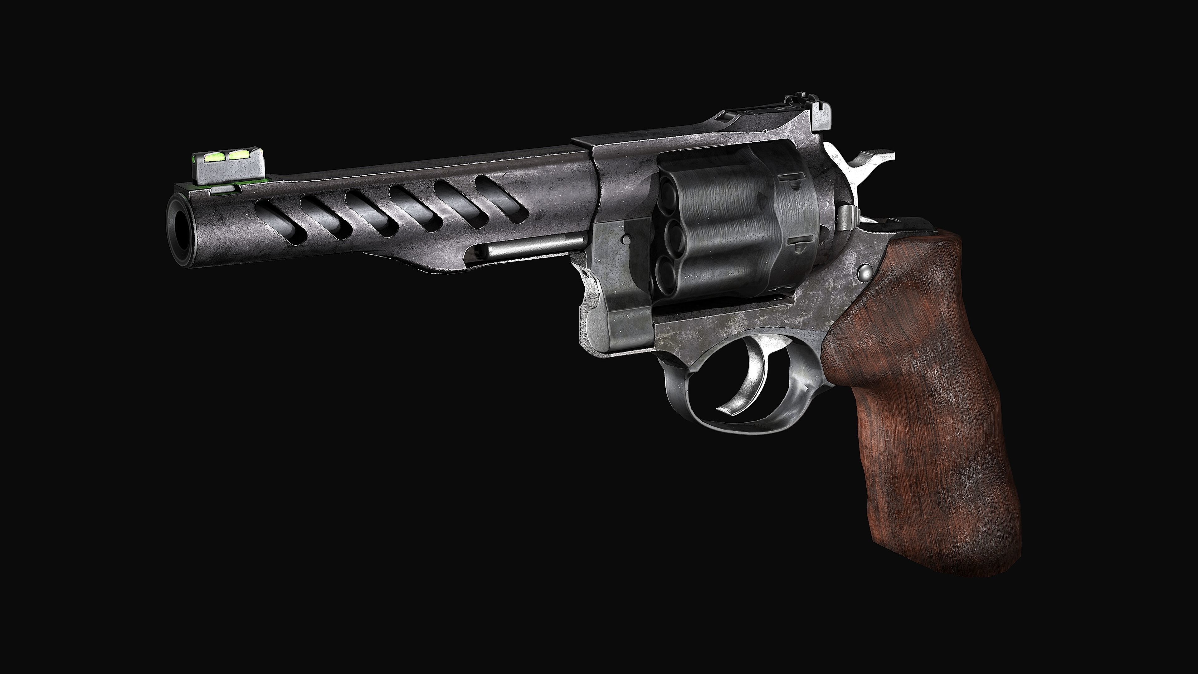 3D model GP100 Revolver VR / AR / low-poly | CGTrader