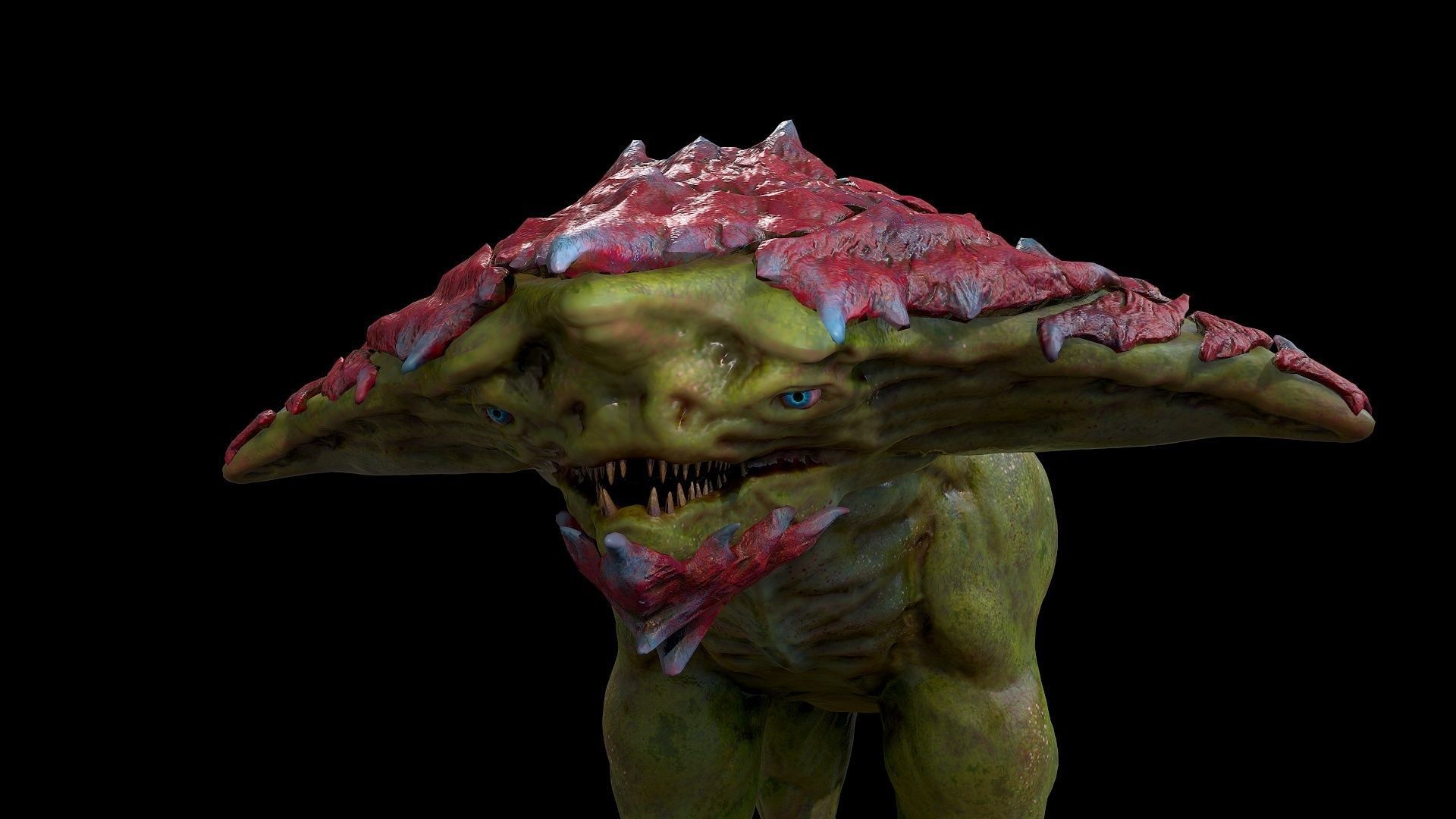 3D model Fantasy titan creature model rigged VR / AR / low-poly rigged ...