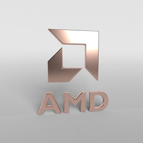 AMD Logo v1 009 free VR / AR / low-poly 3D model | CGTrader