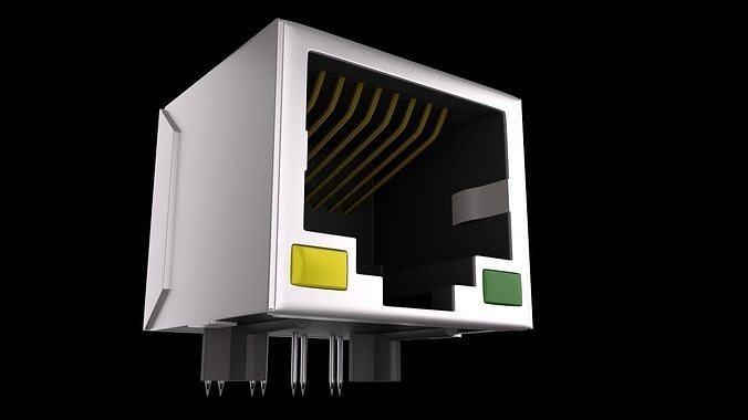 3D Port RJ45 Ethernet 3D model | CGTrader