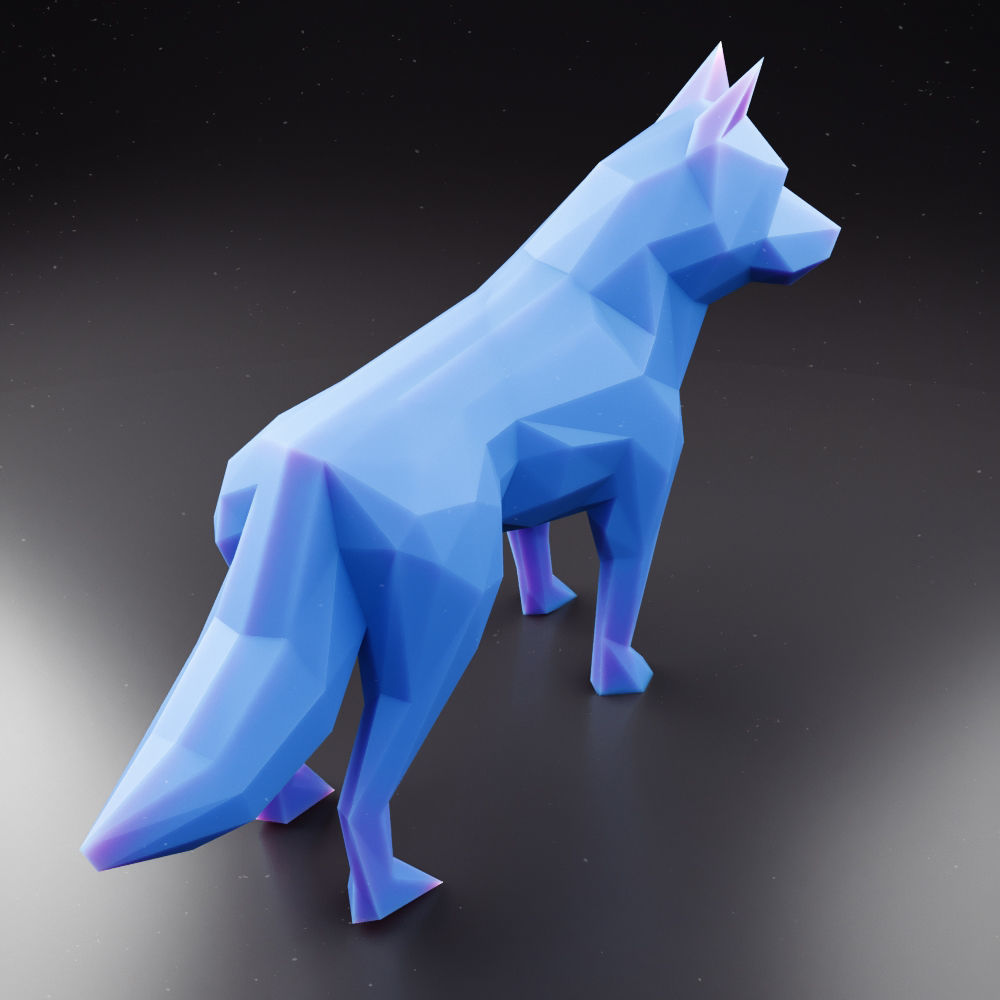 3D model Husky Low Poly 1 VR / AR / low-poly | CGTrader