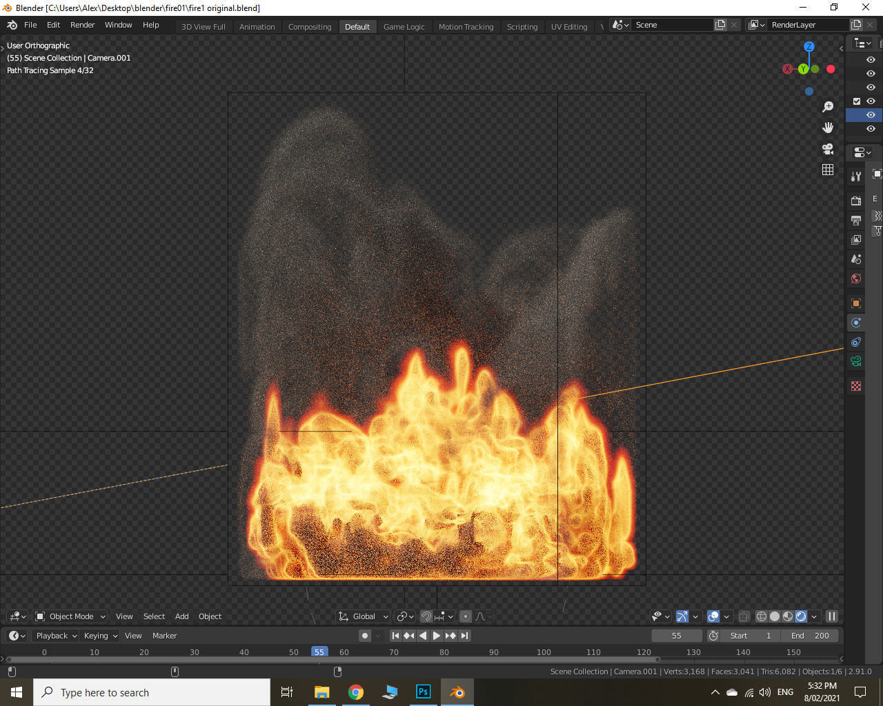 Fire and Smoke 3D model animated | CGTrader