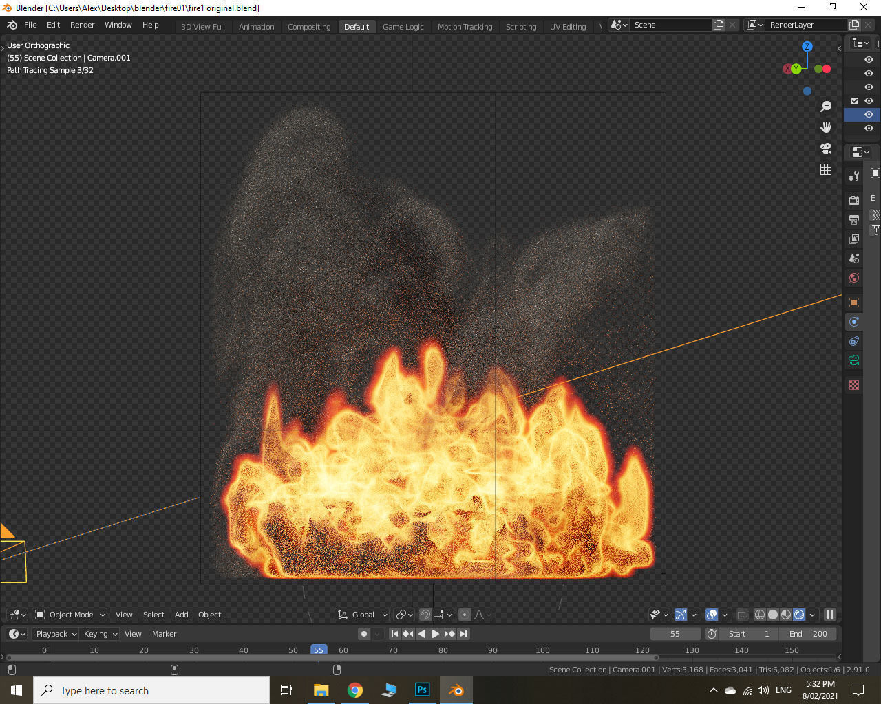 Fire and Smoke 3D model animated | CGTrader