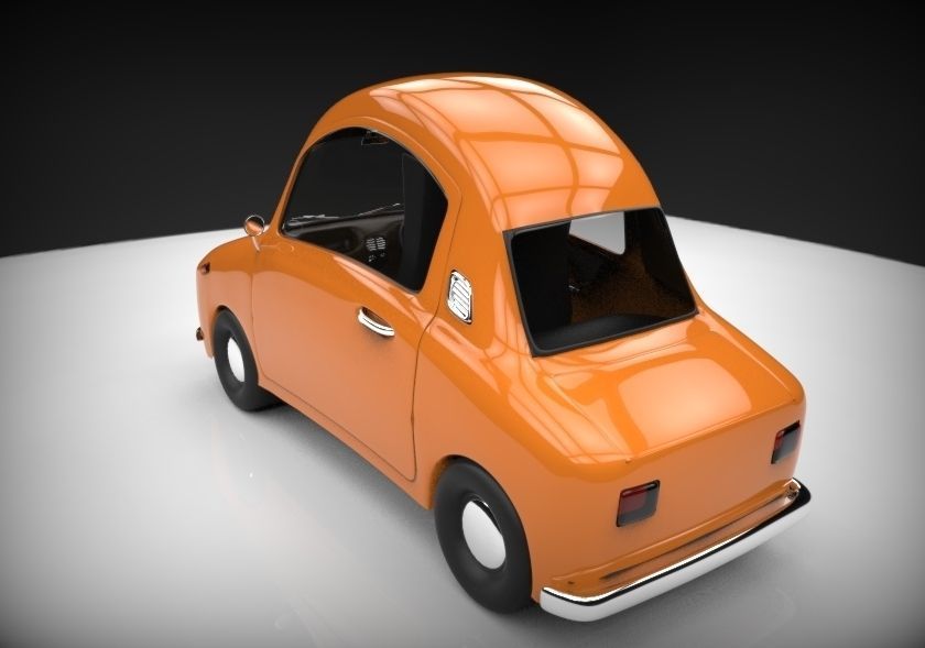3D model funny cartoon car VR / AR / low-poly | CGTrader