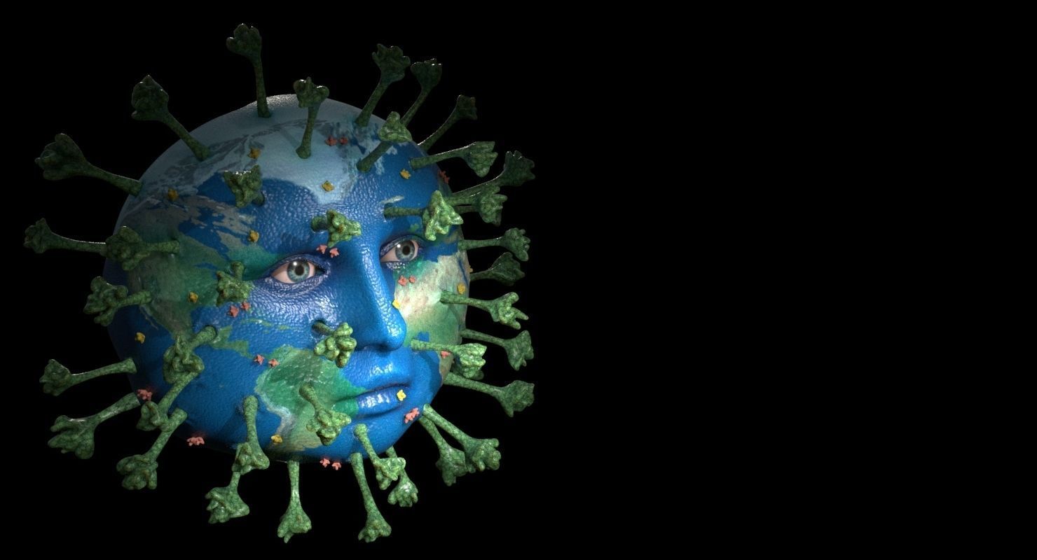 EARTH CORONAVIRUS 3D model | CGTrader