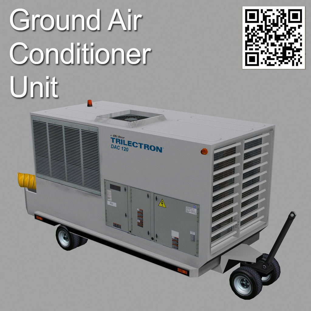 3D model Ground Air Conditioner Unit VR / AR / low-poly rigged | CGTrader