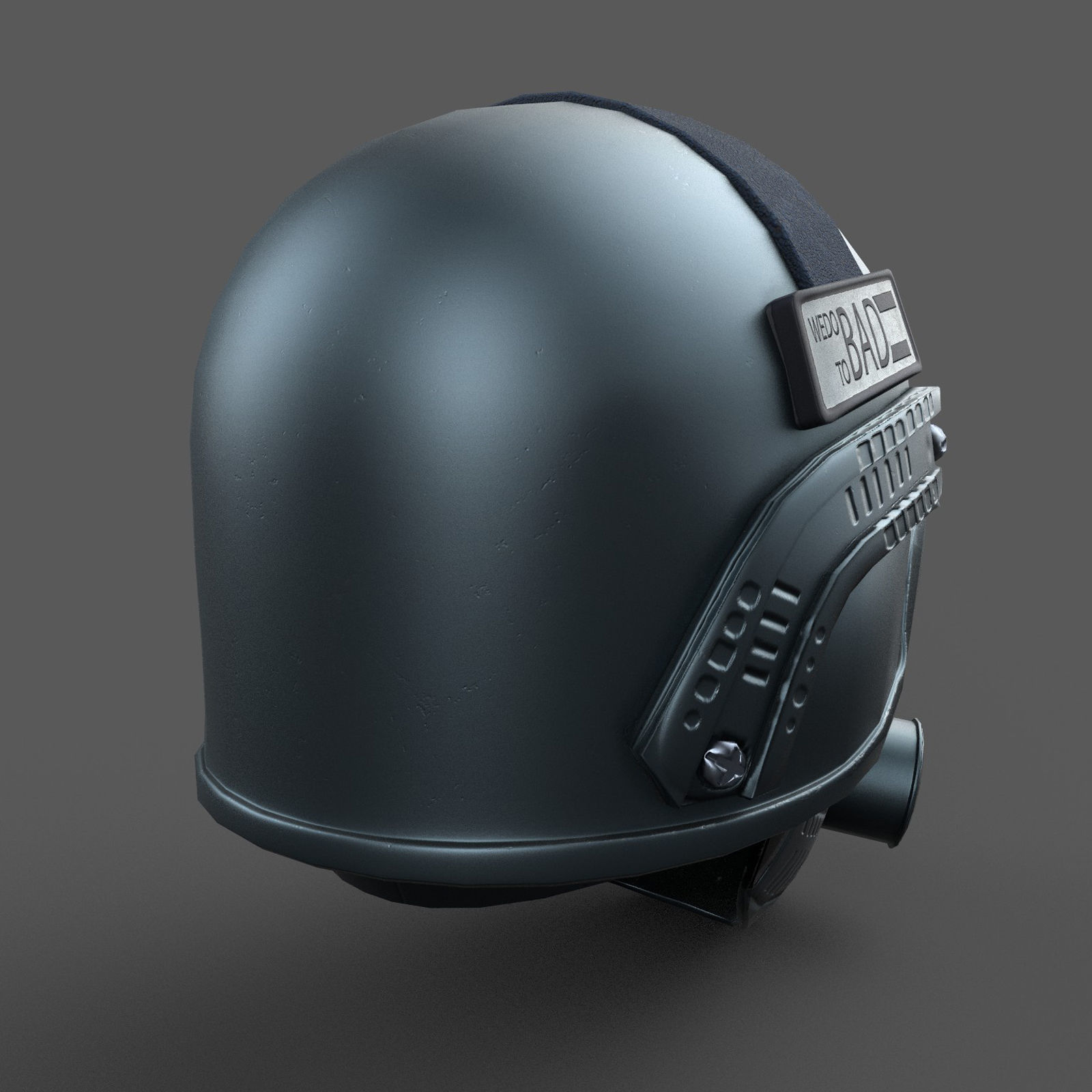 3D model Helmet scifi fantasy pilot military combat soldier armor VR ...