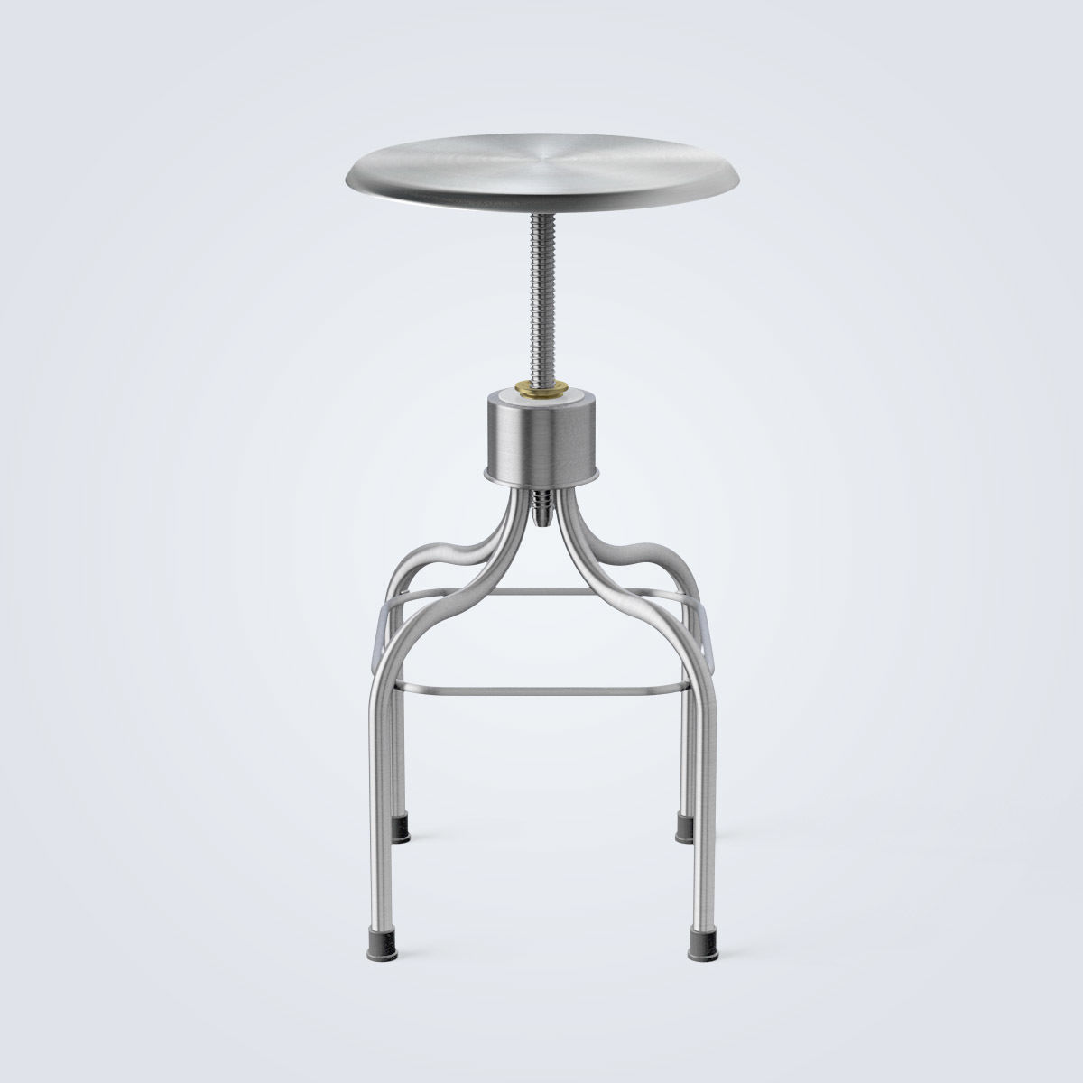 Medical Exam Stool Steel 3D model | CGTrader