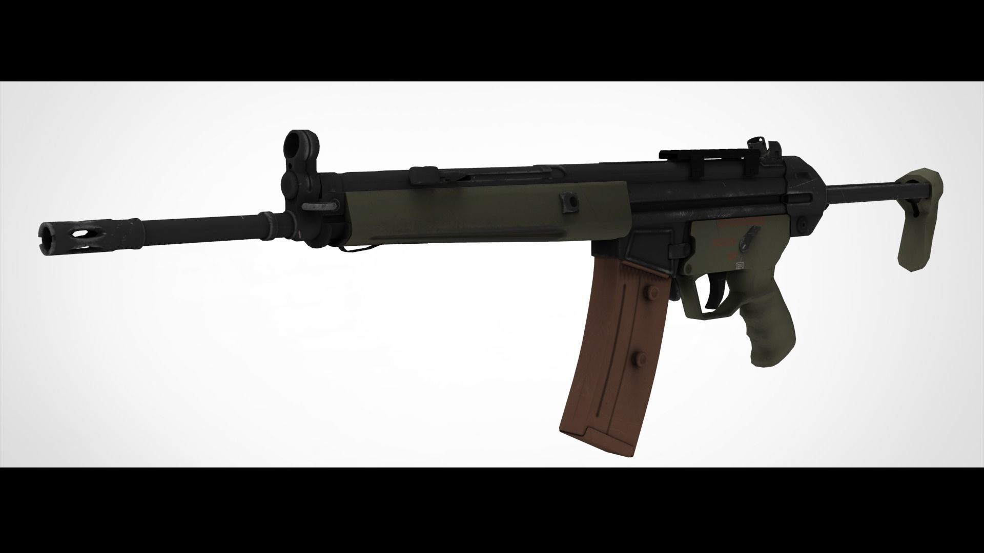 3D model HK 33 Assault Rifle VR / AR / low-poly | CGTrader
