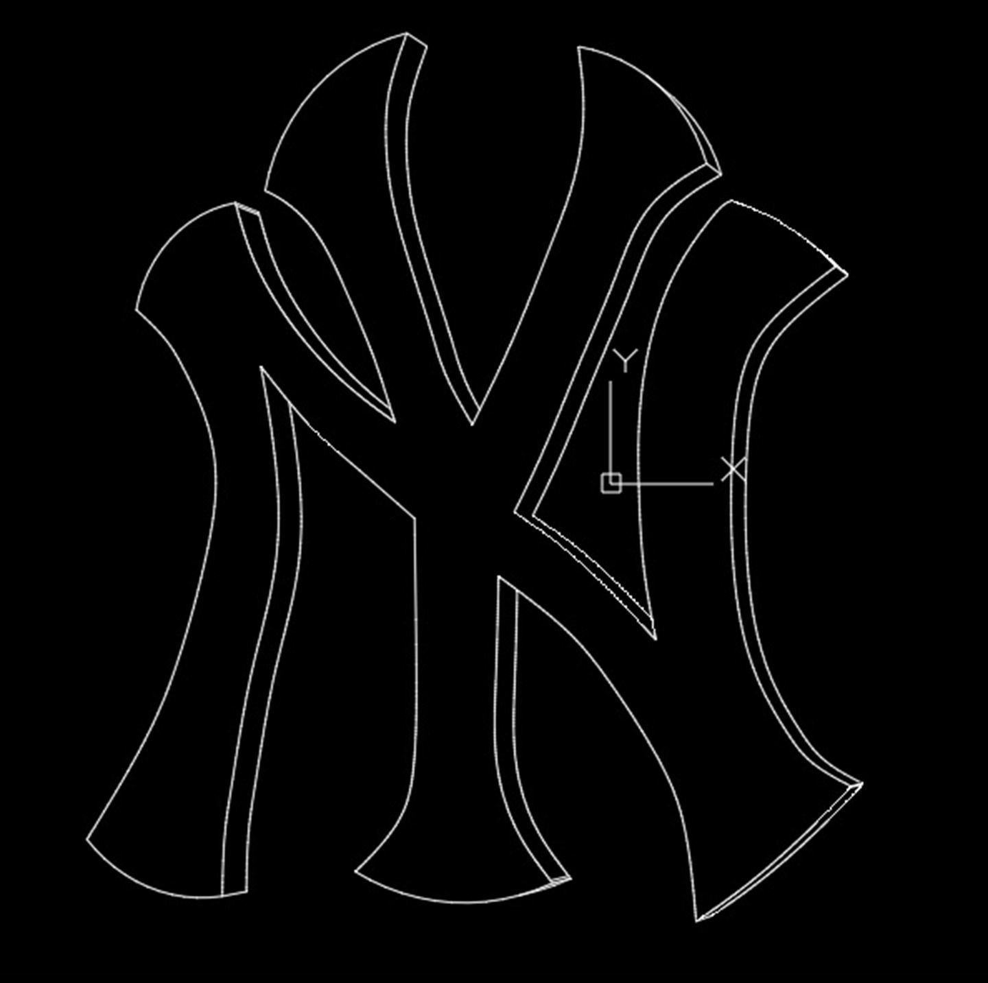 3D model New York Yankees 3D Logo VR / AR / low-poly | CGTrader