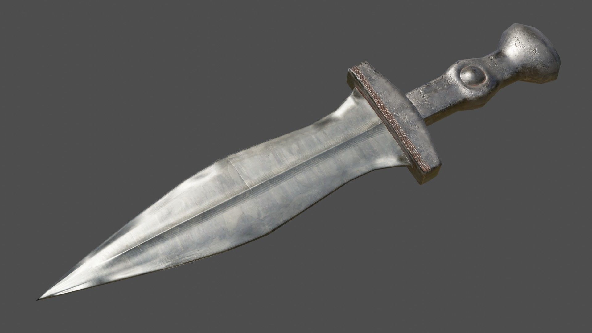 3D model Pugio silver sword VR / AR / low-poly | CGTrader