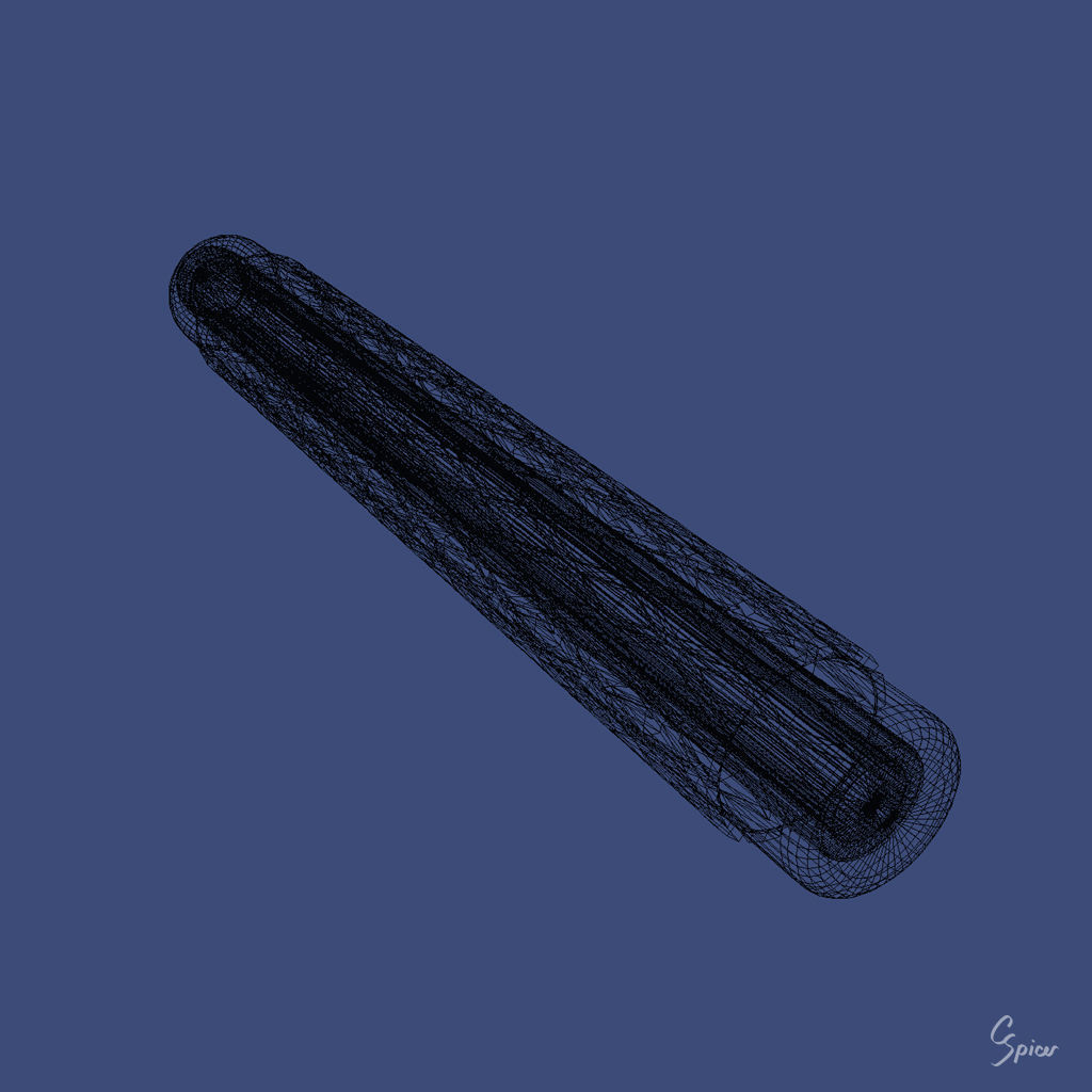 Telescoping Baton 3D model | CGTrader