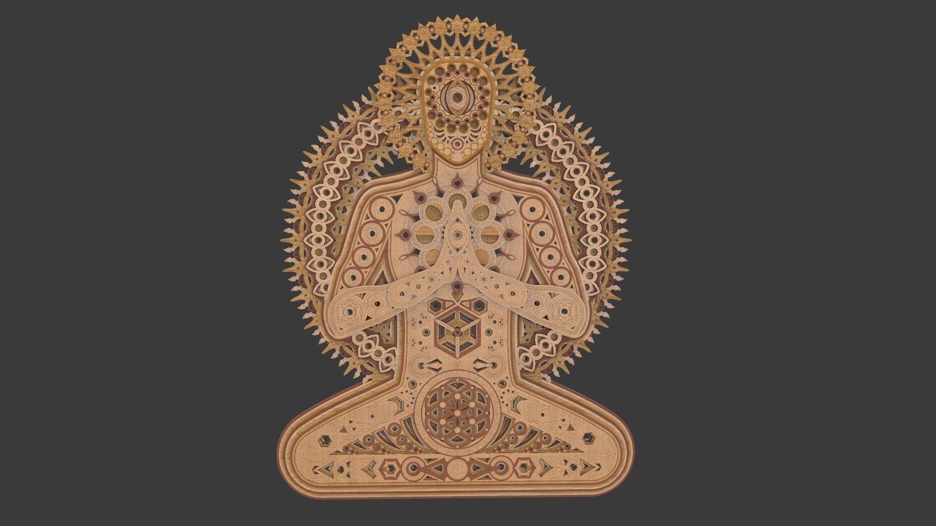 3D Wall sculpture - Eternal Being 3D model 3D printable | CGTrader