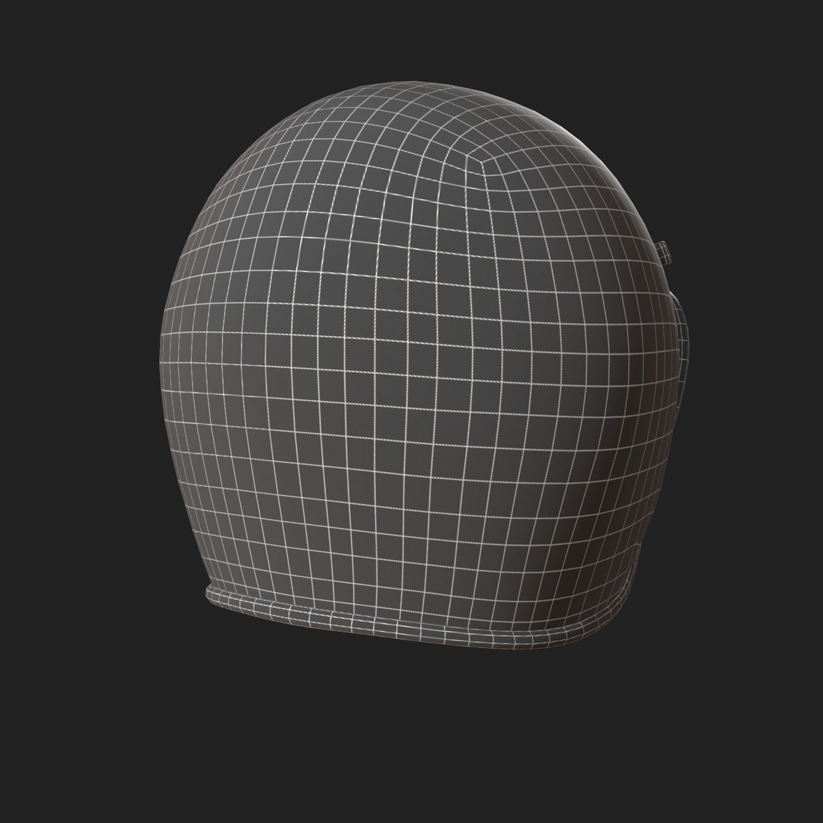 3D model Helmet scifi fantasy pilot military racer bike VR / AR / low ...